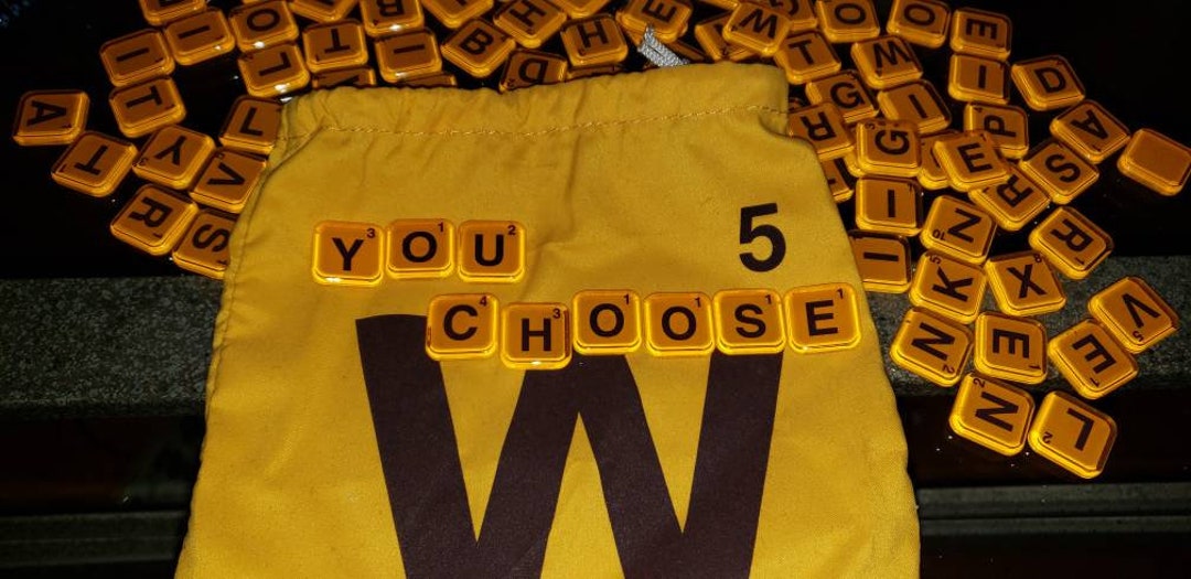 Words With Friends, Individual Plastic Scrabble Tiles, You Choose ...