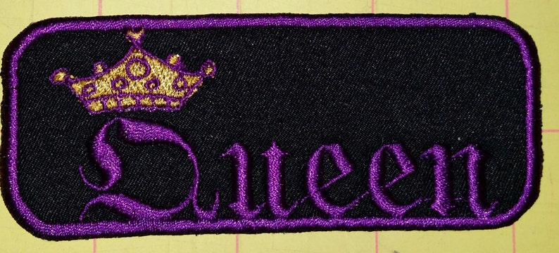 PURPLE QUEEN Patch Motorcycle Patch Biker Patch Embroidered - Etsy