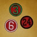 Round Number Patches, Embroidery Patches, 3 Inch Patch, Choose Your ...