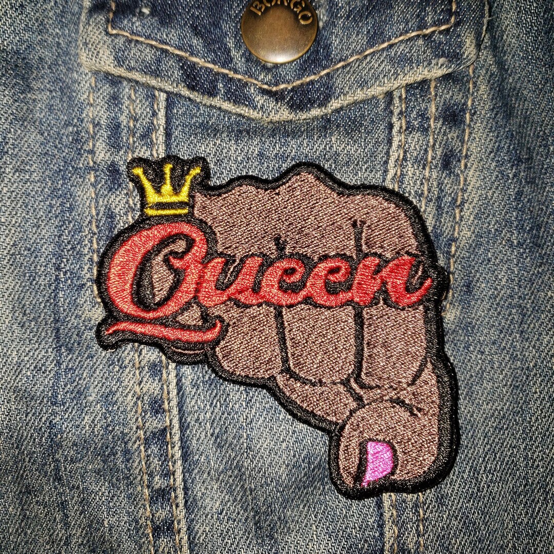 QUEEN Iron on Patch, Motorcycle Patch, Biker Patch, Embroidered Patch ...