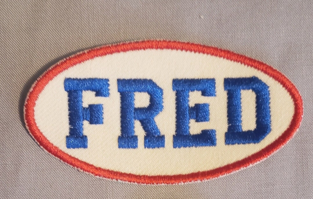 Customized Retro Vintage Oval Name Patches, Customized Name Tag Oval ...