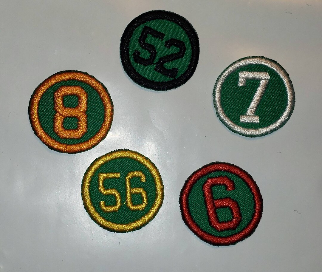 Round Number Patches Embroidery Patches 3 Inch Patch Choose - Etsy