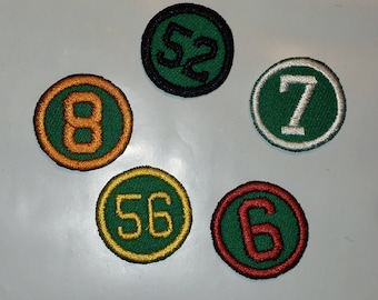 Circle Number Patch - Etsy