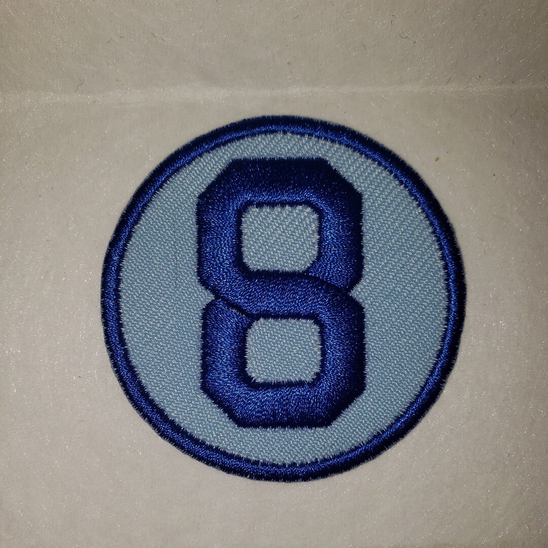 Light Blue Round Number Patches, Embroidery Patches, 3 INCH Patch ...
