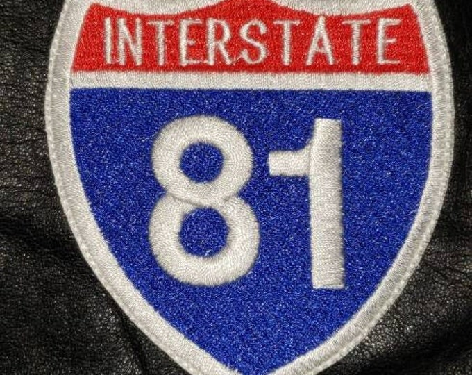 Interstate Sign Patch, Interstate 81 Patch, Motorcycle Patch, Biker ...