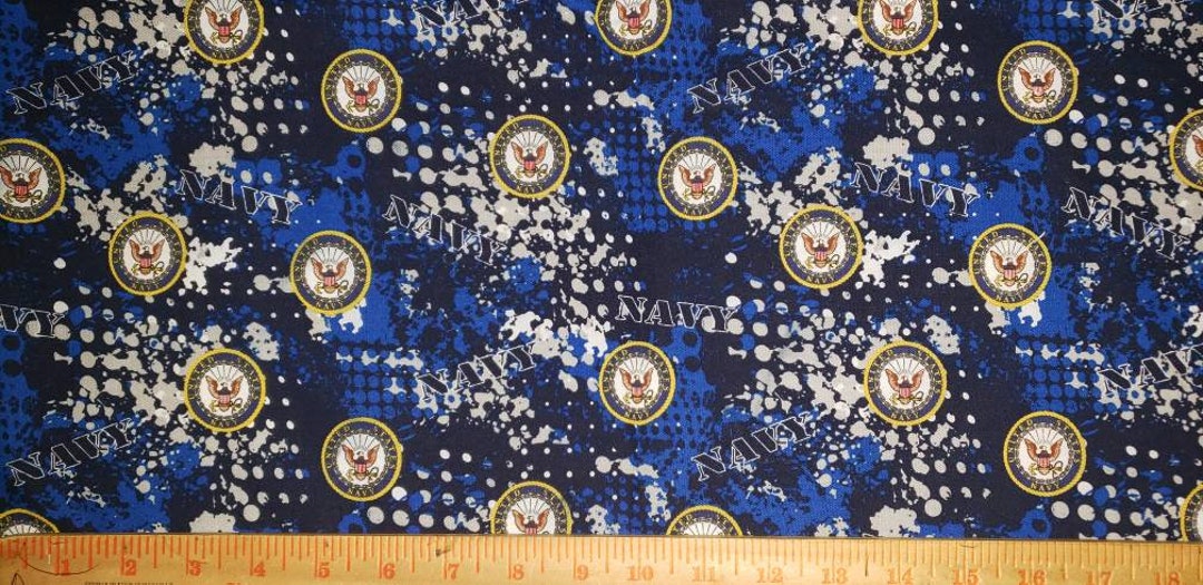 Navy Seal Fabric, Cotton Quilting Fabric, 21 X 17 - Etsy