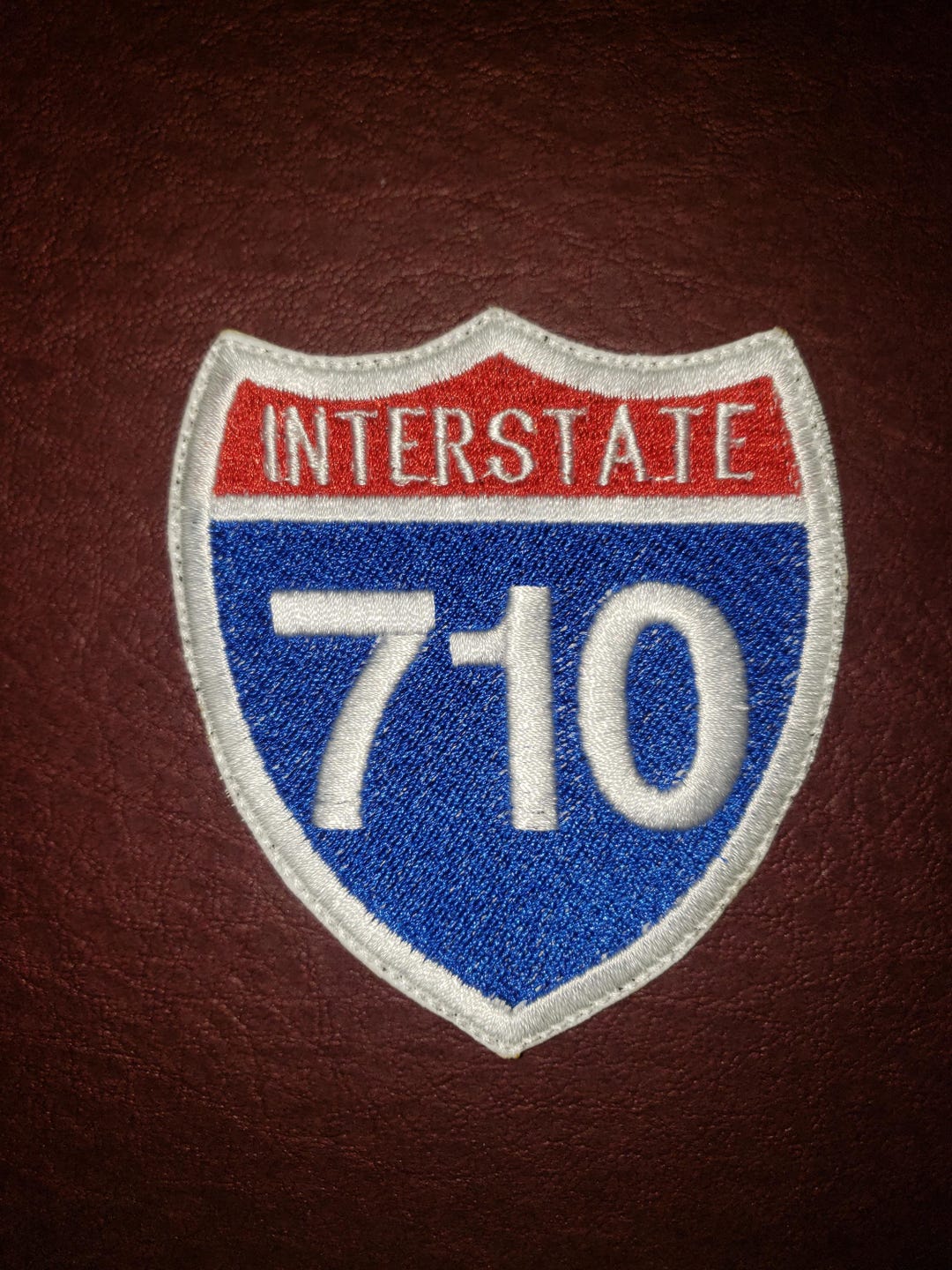 Interstate Sign Patch, Interstate 10 Patch, Motorcycle Patch, Biker Vest Patch, Fun Patches ...