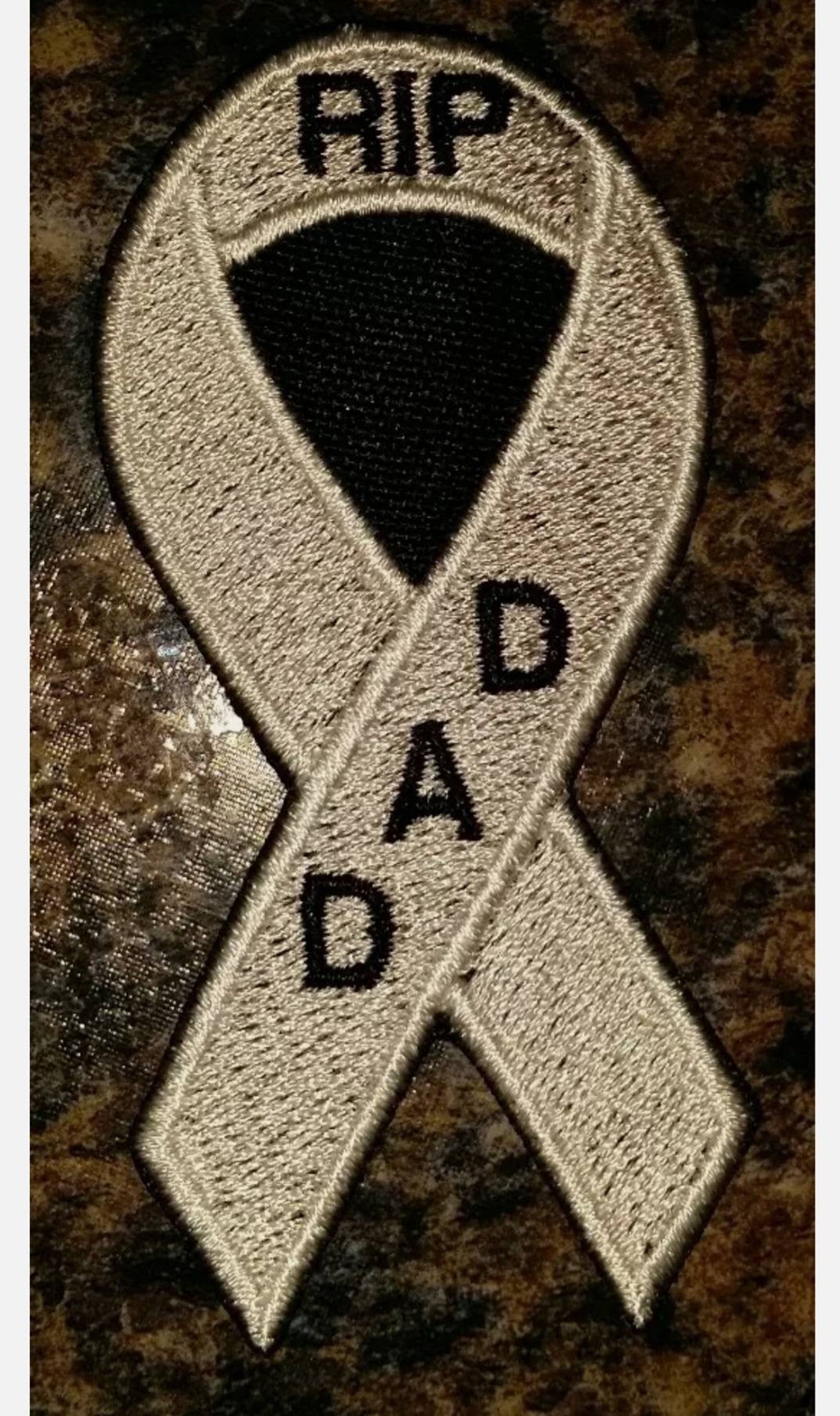 RIP Dad Lung Cancer Awareness Ribbon White Awareness Ribbon - Etsy
