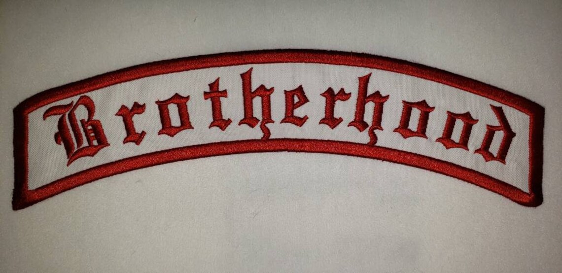 Brotherhood Patch Top Rocker Motorcycle Patch Biker Vest - Etsy