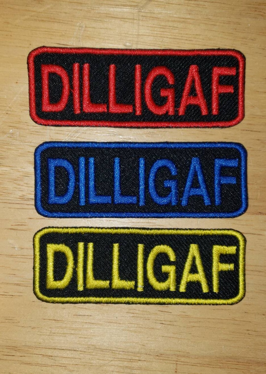 DILLIGAF Patch, BIKER VEST Patch, Motorcycle Patch, Embroidered Patch, Fun Patches - Etsy