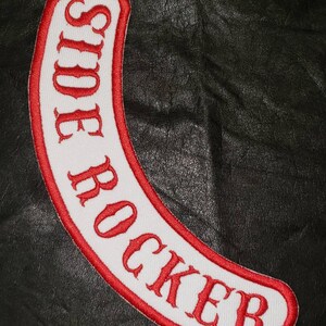 Side Rocker Patch, Rib Rocker Patch, Custom Embroidered, Custom ...