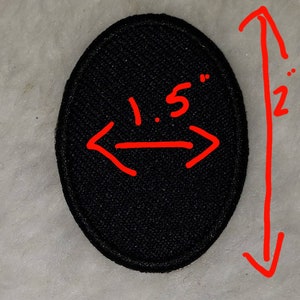 Black Oval Blank Patch, Sublimation Patch, Patches, Blank Patches ...
