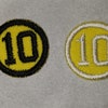 Round Number Patches, Embroidery Patches, 2 Inch Patch, Choose Your ...