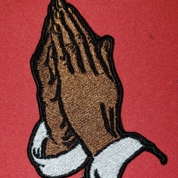 Praying Hands Patch - Etsy