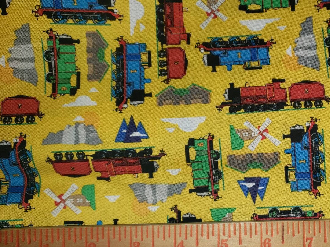 Thomas the Train Fabric, Cotton Quilting Fabric - Etsy