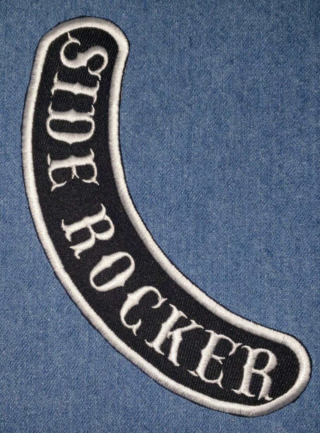 Rib Rocker Custom Embroidered, Custom Embroidered Side Rocker, Patches ...