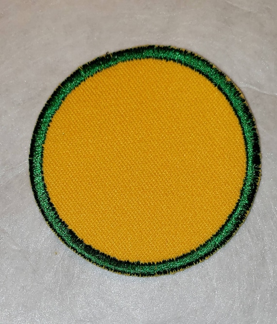 Yellow Round Blank Patch Sublimation Patch Patches Blank - Etsy