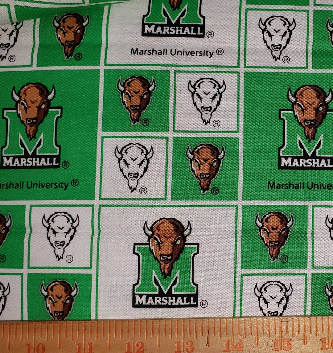 Marshall University Fabric, Cotton Fabric, Collegiate Prints - Etsy