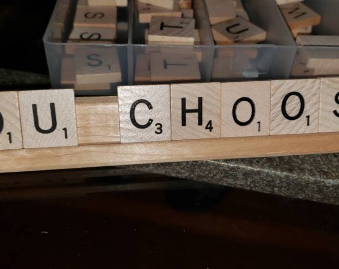 Individual Scrabble Tiles, You Choose Letters, Alphabet Letters, Wooden ...