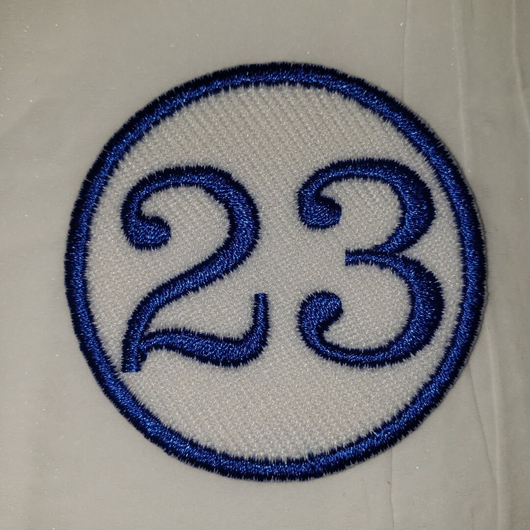 Round Number Patches, Embroidery Patches, 2 Inch Patch, Choose Your ...