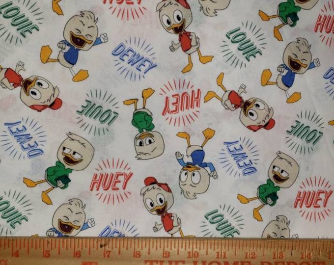 Ducktales Fabric, Huey Duey and Louie Fabric, Duck Fabric, Kaufman ...