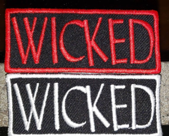 Wicked Patch Motorcycle Patchbiker Vest Patch EMBROIDERED | Etsy