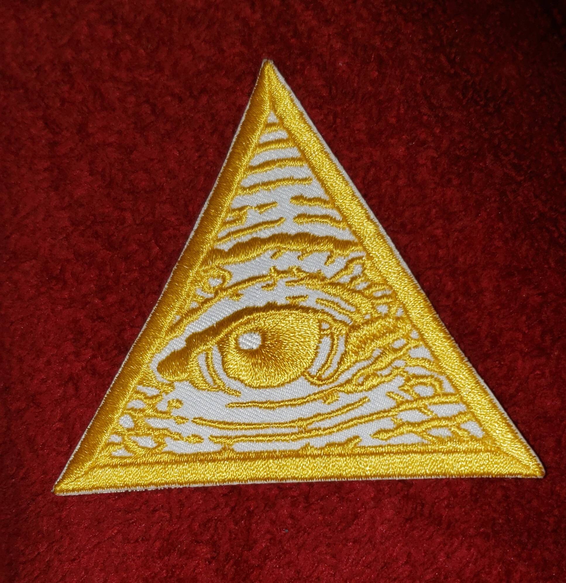 All Seeing Eye, Eye of Ra, Illuminati, Masons, Eye, Motorcycle Patch ...