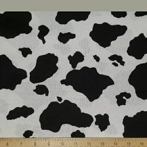 Cow Print Fabric Animal Print Fabric Cotton Quilting Fabric - Etsy