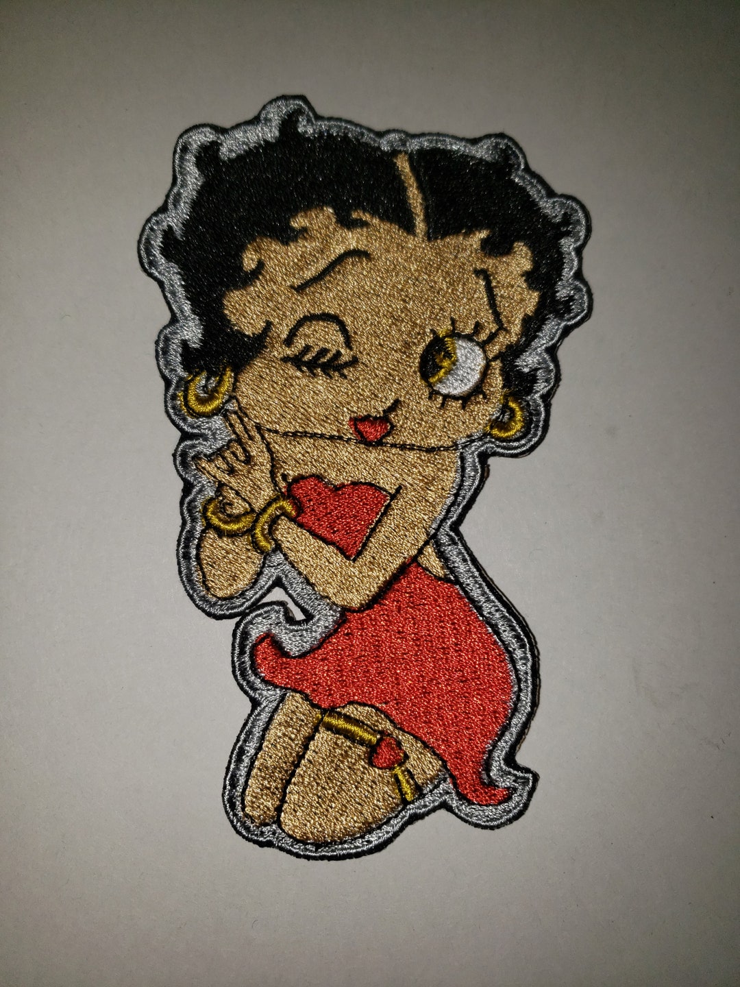 Betty Boop Embroidered Patch - Etsy
