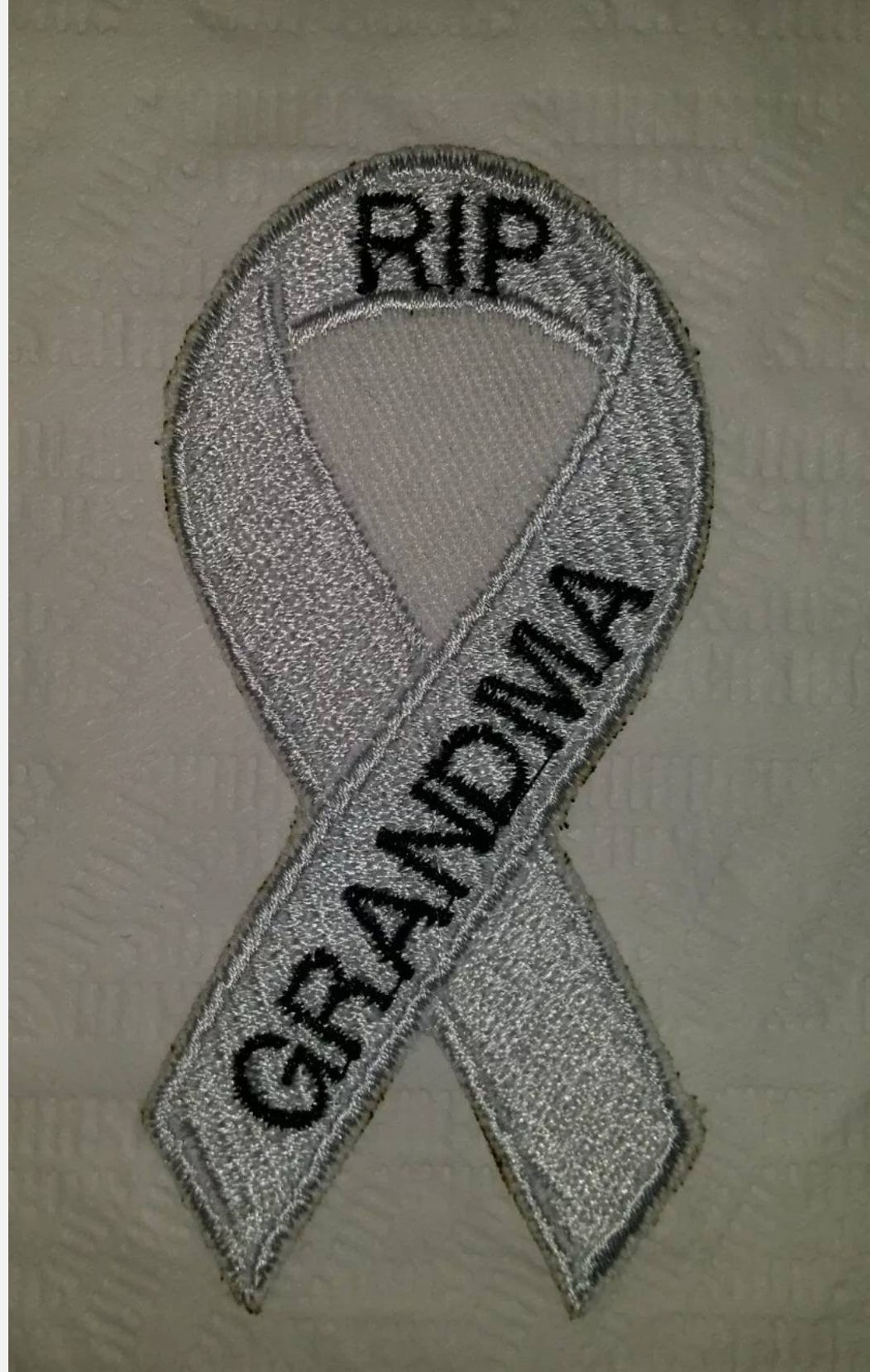 RIP Grandma Lung Cancer Awareness Ribbon, White Awareness Ribbon ...