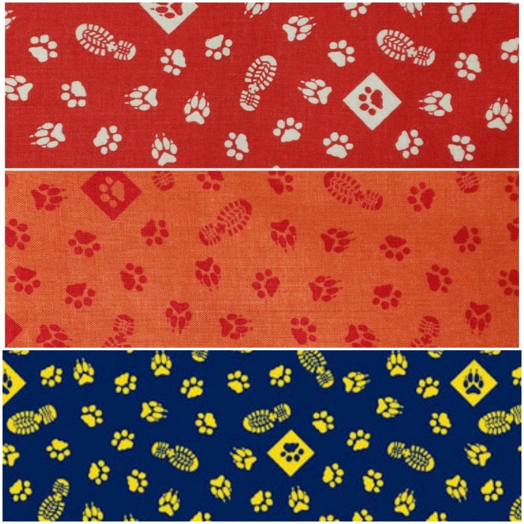 Riley Blake Cub Scouts Paws Fabric, Cotton Fabric, Boy Scouts Fabric - Etsy