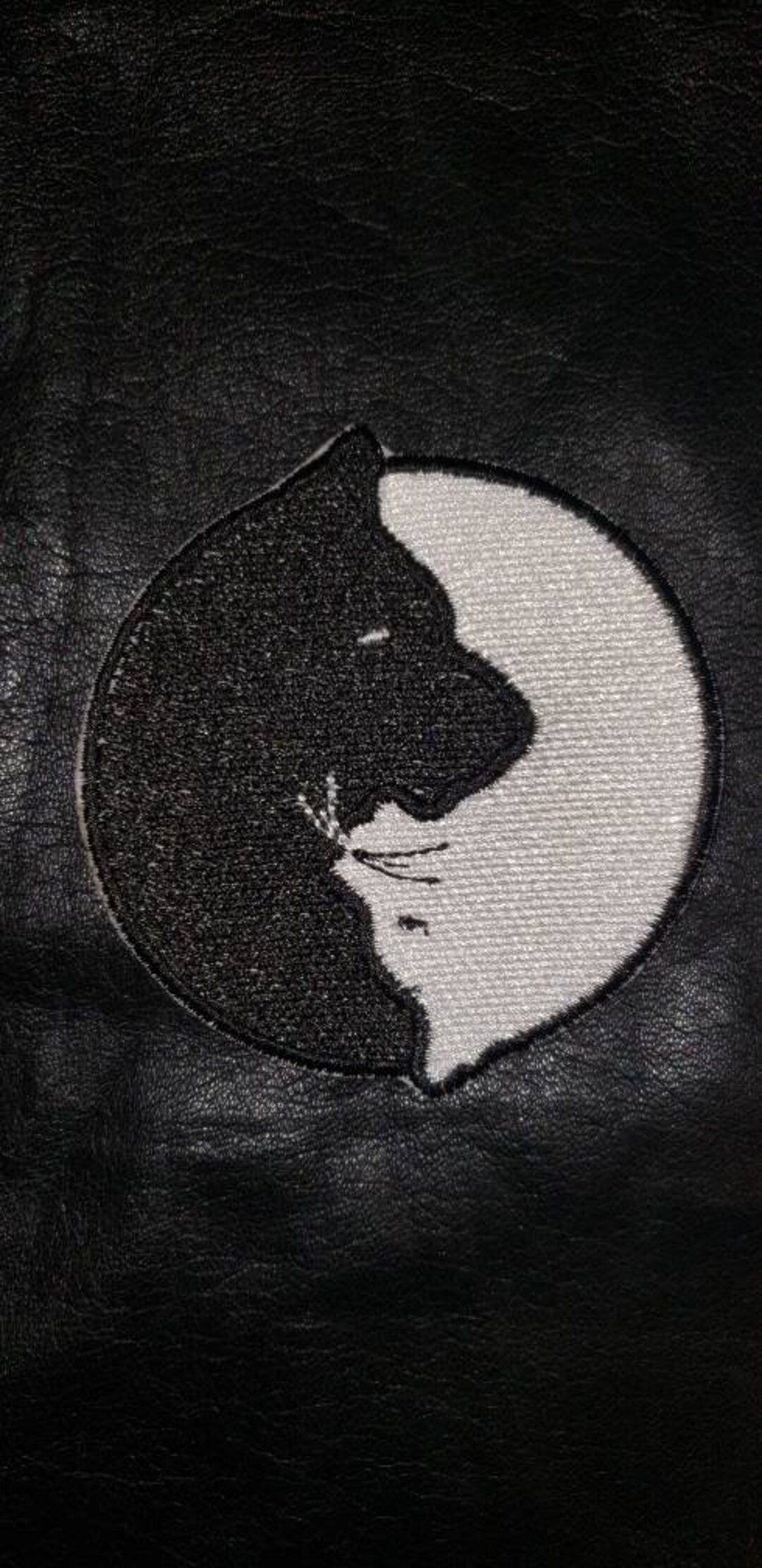 Ying Yang Dog Cat Patch, Embroidered Vest Patch, Fun Patches, Biker ...