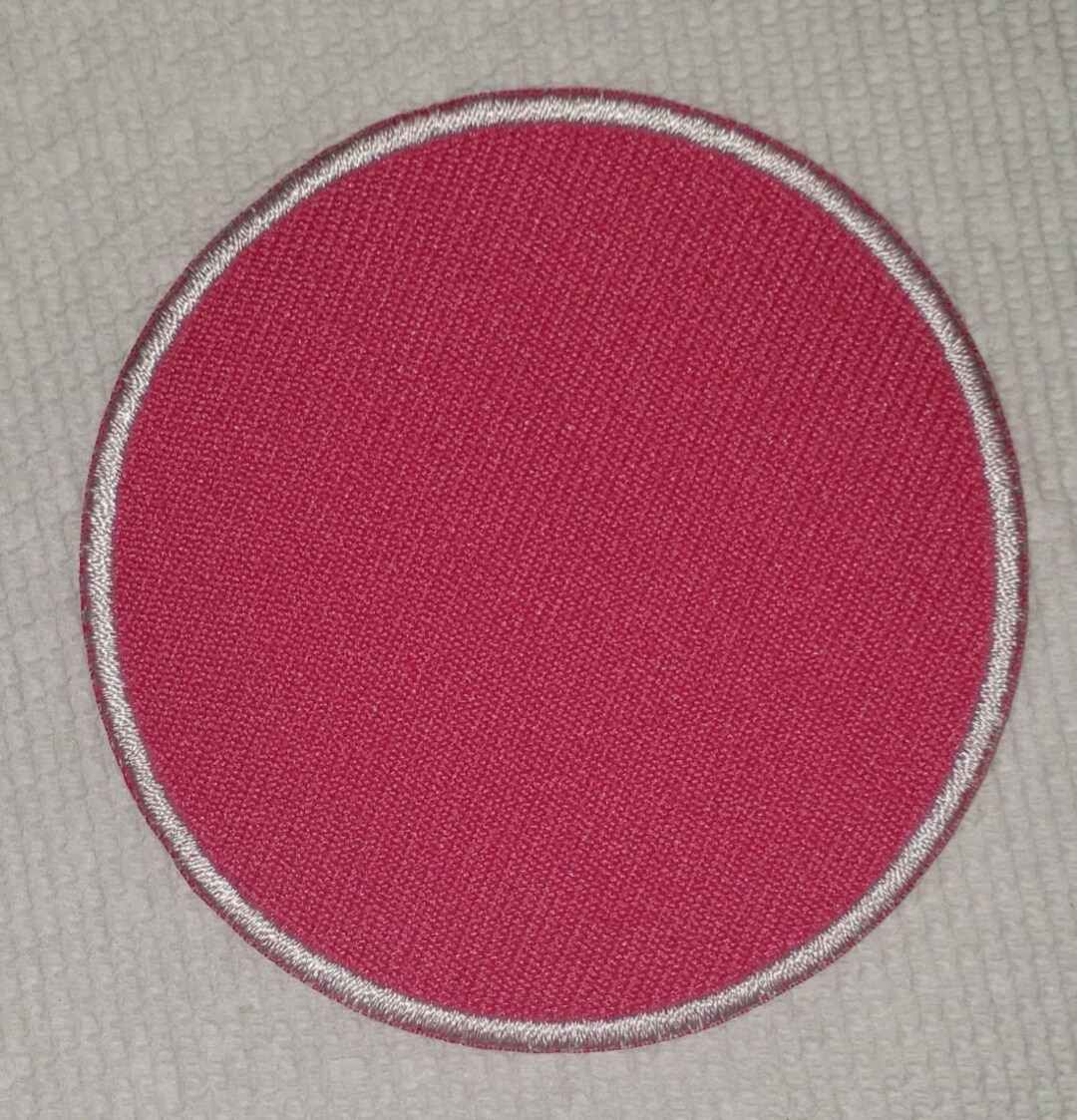 4 Inch Pink Round Blank Patch, Sublimation Patch, Patches, Blank Patches, Embroidery Patches, 4 ...