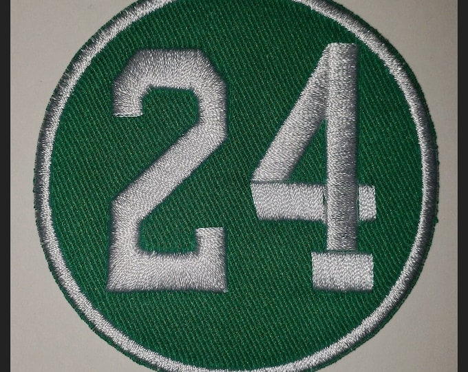 Round Number Patches, Embroidery Patches, 1.5 Inch Patch, Choose Your ...