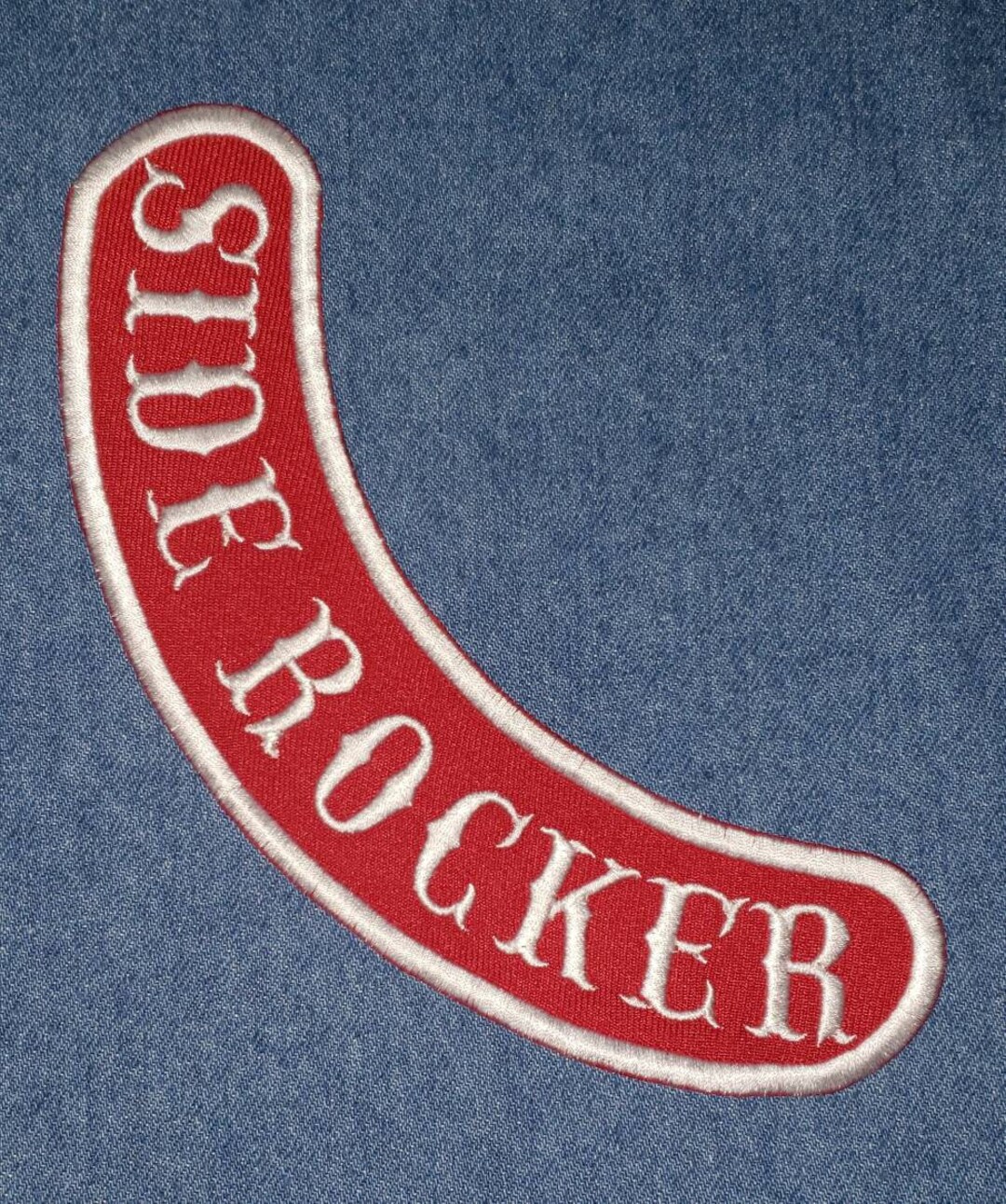 Side Rocker Patch, Rib Rocker, Custom Embroidered, Custom Embroidered ...