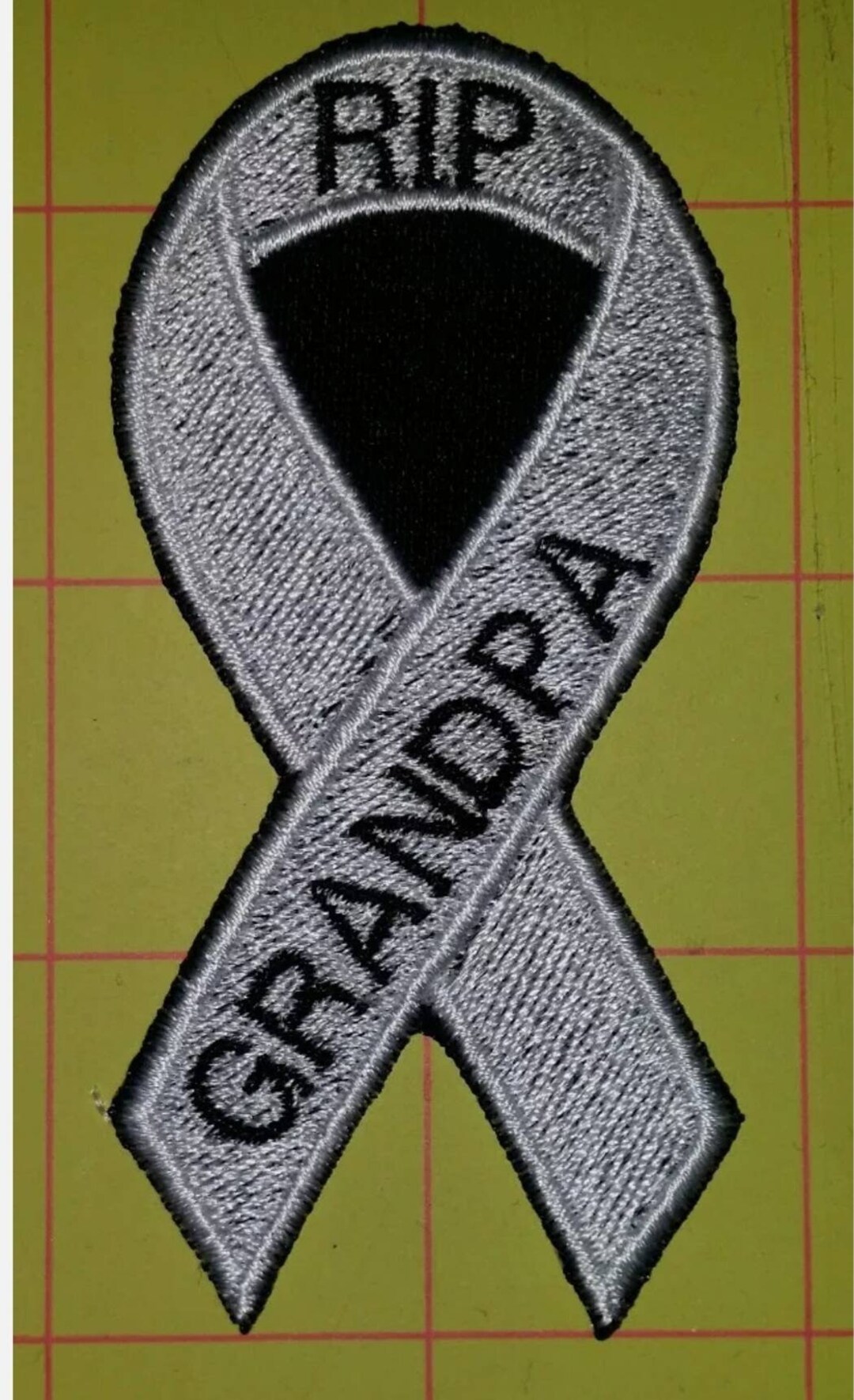 RIP Grandpa Lung Cancer Awareness Ribbon, White Awareness Ribbon ...