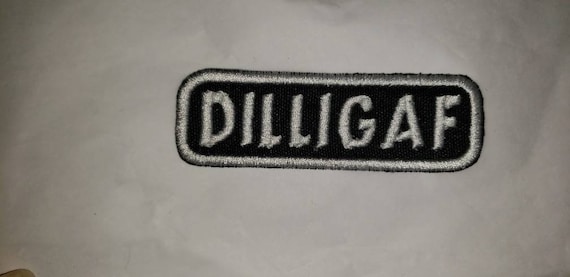 DILLIGAF patch BIKER VEST patch motorcycle patch | Etsy