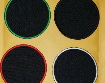 Round Black Blank Patch - Etsy