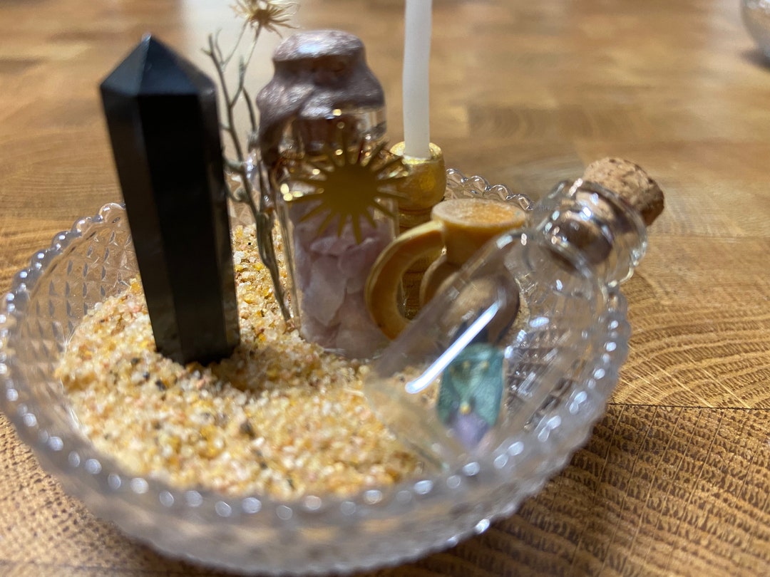 Mini Crystal Desert Witch/fairy Altar With Beetle - Etsy