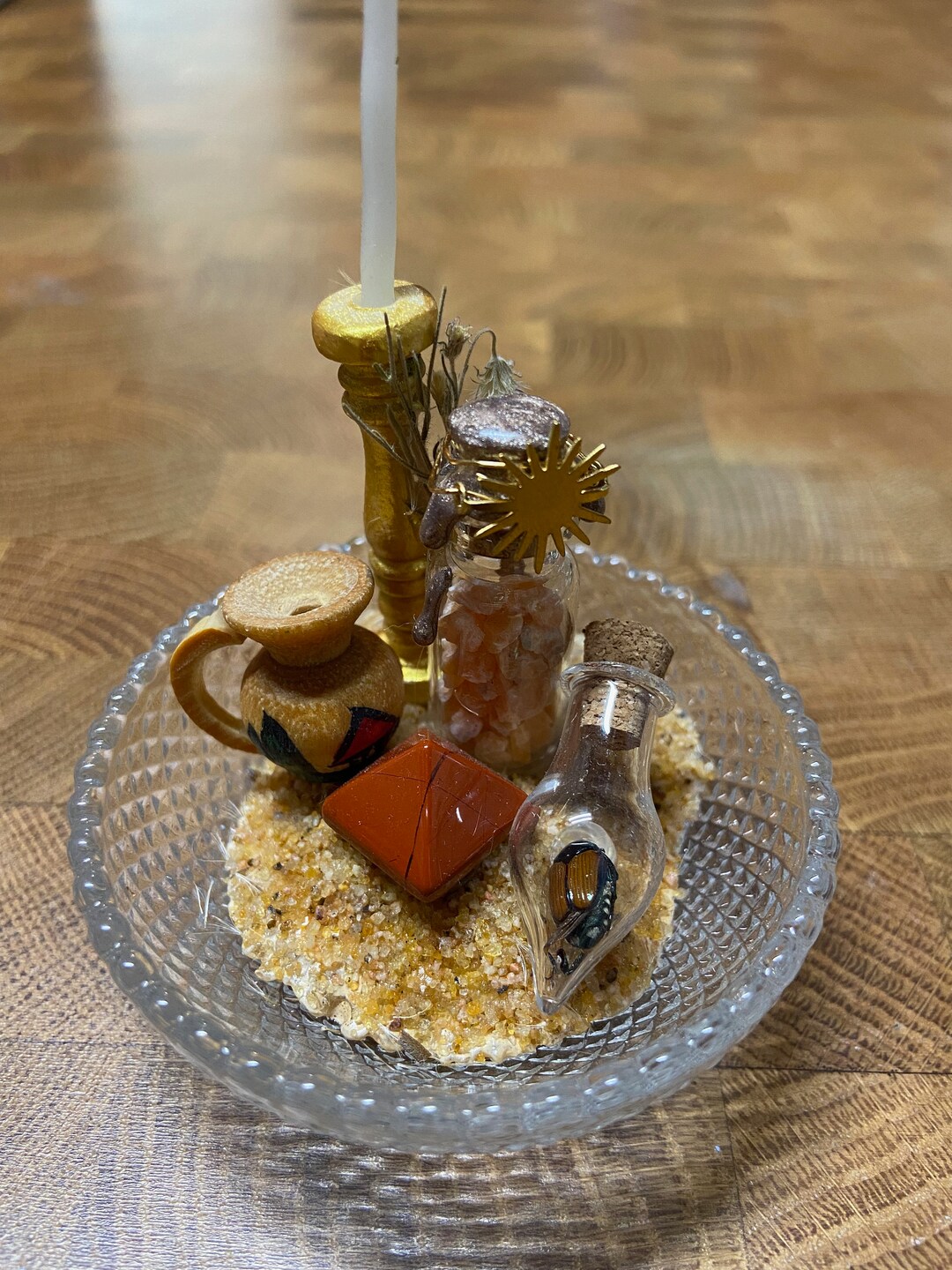 Mini Crystal Desert Witch/fairy Altar With Beetle - Etsy