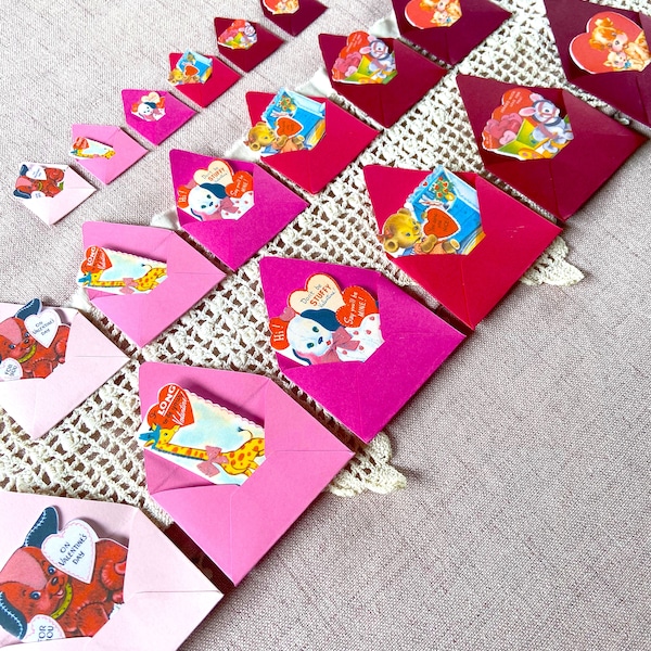 Mini Valentine Cards - Etsy