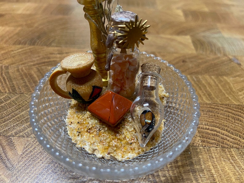 Mini Crystal Desert Witch/fairy Altar With Beetle - Etsy