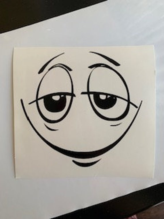 Smiley Decal/Stoner Decal/Happy face Decal/Stoner Happy Face | Etsy