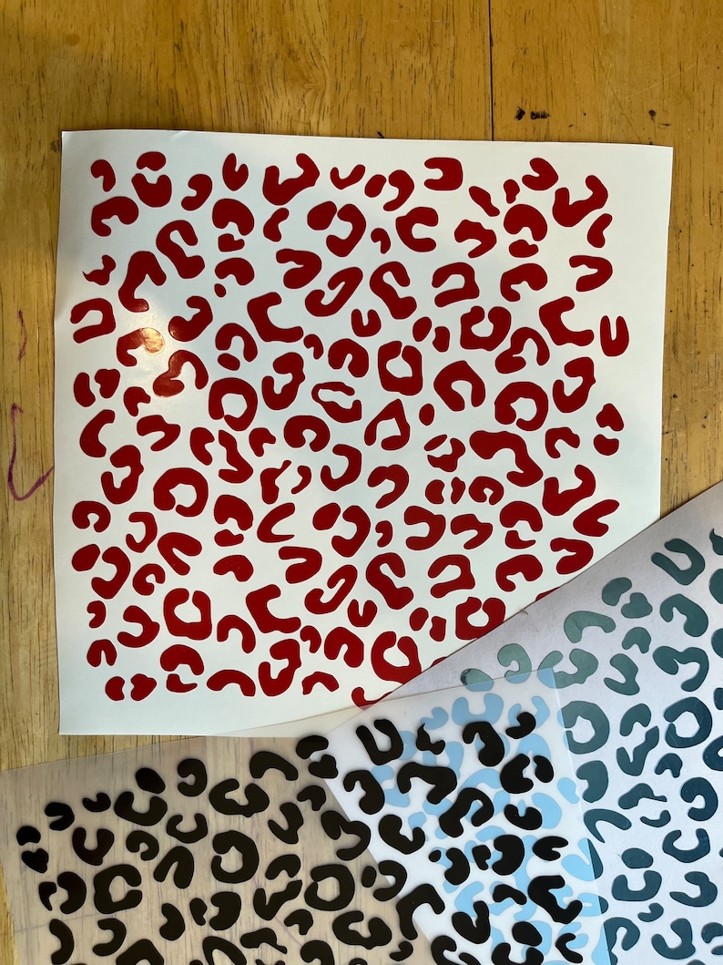 Leopard Print Decal. Custom Size Leopard Print Decal for Car - Etsy