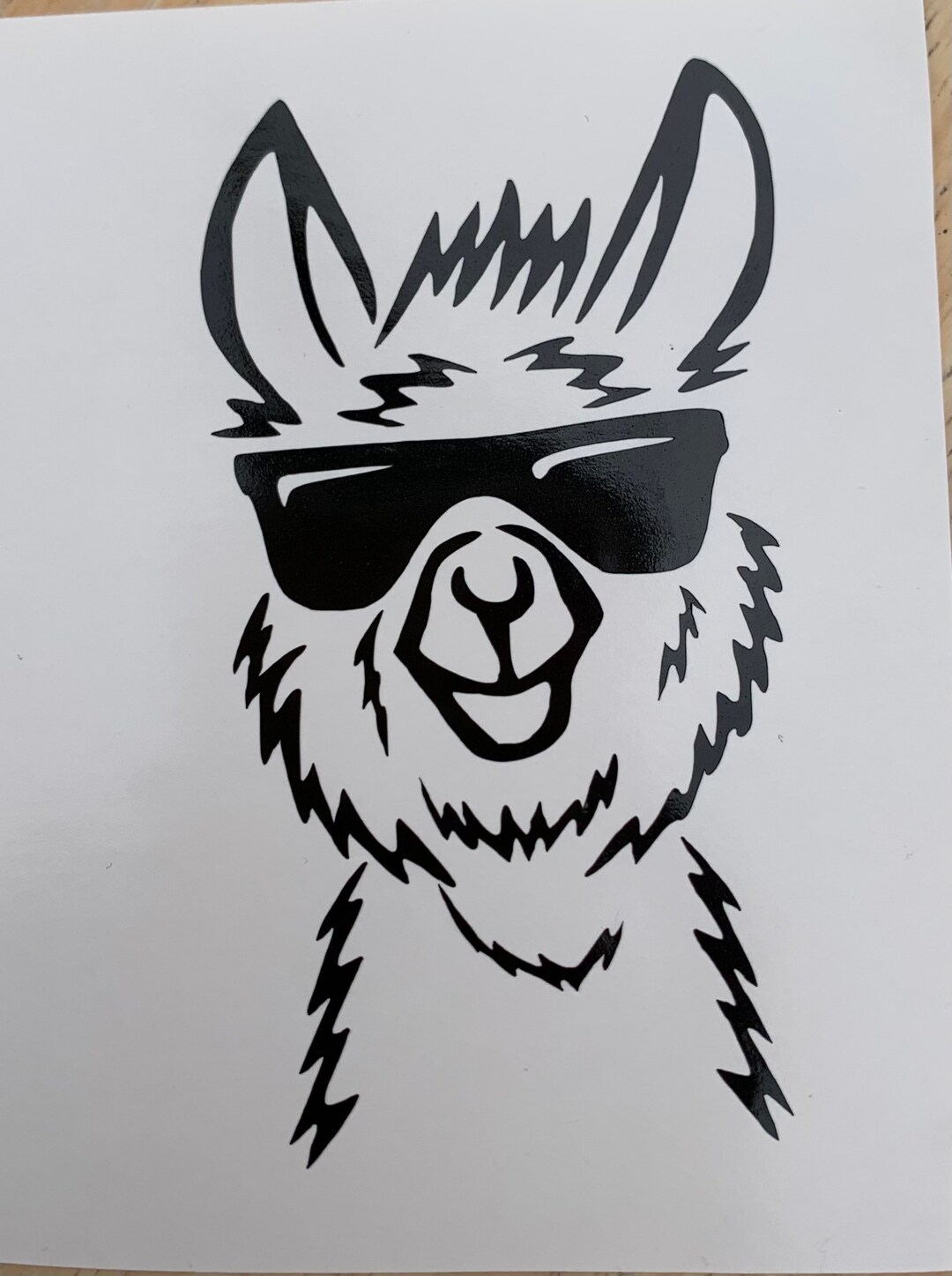 The Coolest Llama Decal/sticker\stencil - Etsy
