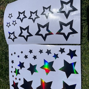 37 Star Pack/ Star Decal Pack/star Sticker Pack/ Star Window Stickers ...