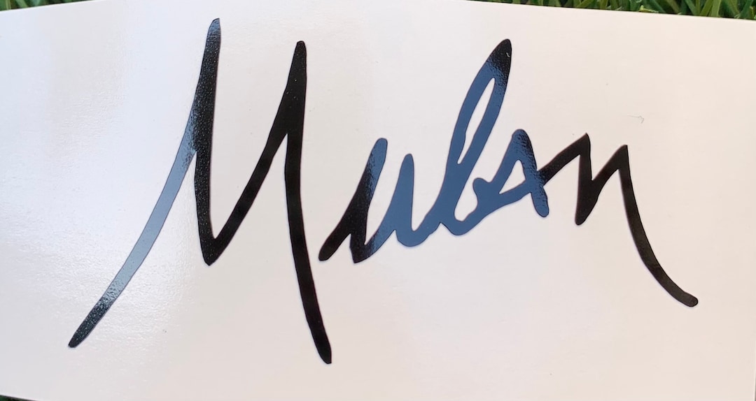 Disney "mulan" Signature Premium Decal/sticker/stencil - Etsy