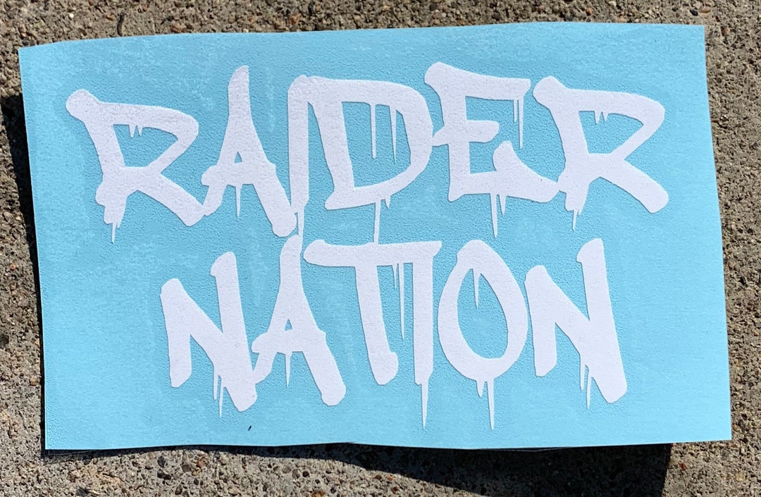 Raider Nation Drip Graffiti Decal/sticker/stencil - Etsy