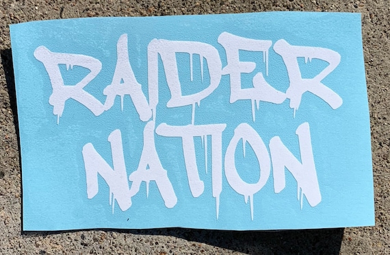 Raider Nation Drip Graffiti Decal/sticker/stencil - Etsy