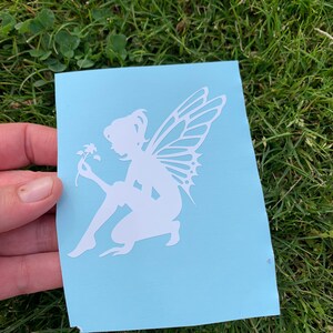Fairy With Rose. Decal/sticker/stencil - Etsy